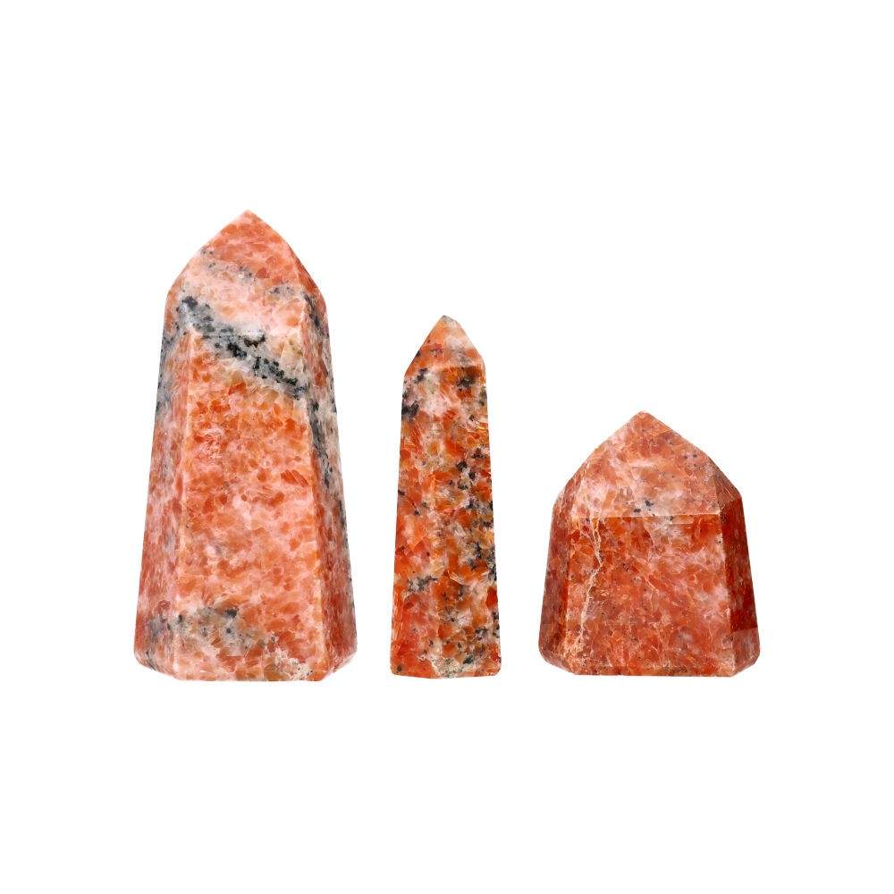 Orange Calcite polished tips Quality A (Pack 500gr)